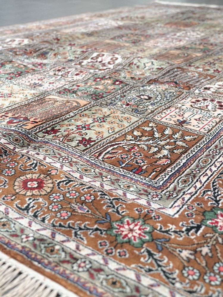 莱龙手工打结真丝地印度地毯克什米尔地毯地毯波斯地毯手工地毯_虎窝淘