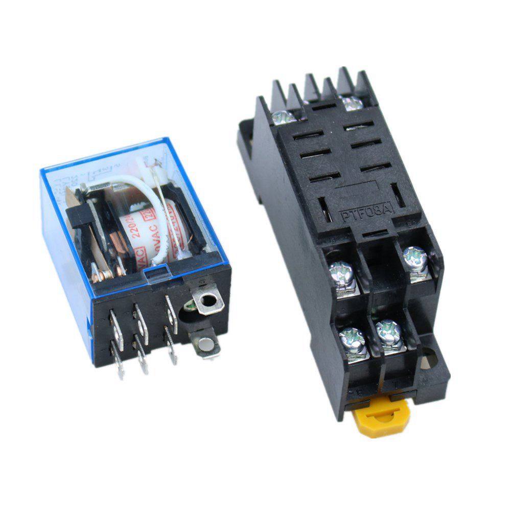 Free Shipping 10Pcs 12V 24V DC 110V 220V AC Coil Power Relay_虎窝淘