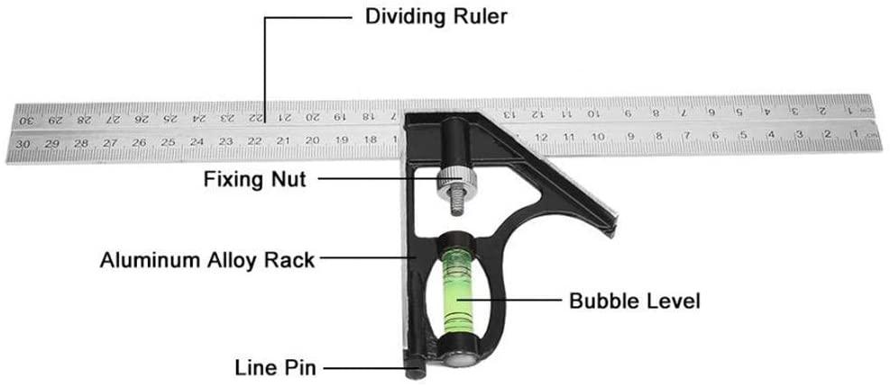 Set Engineers Adjustable Square Ruler Kit 00mm - 居家日用/婚庆/创意礼品 - 痕风的起点