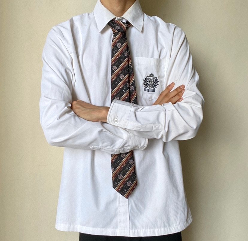 【国王】以神之名｜JKDK原创设计提花红黑百搭衬衫领结领带_虎窝淘