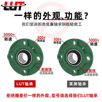 外球面轴承圆形带座 UCFC204 FC205 206 207 208 209 210 211 212_虎窝淘