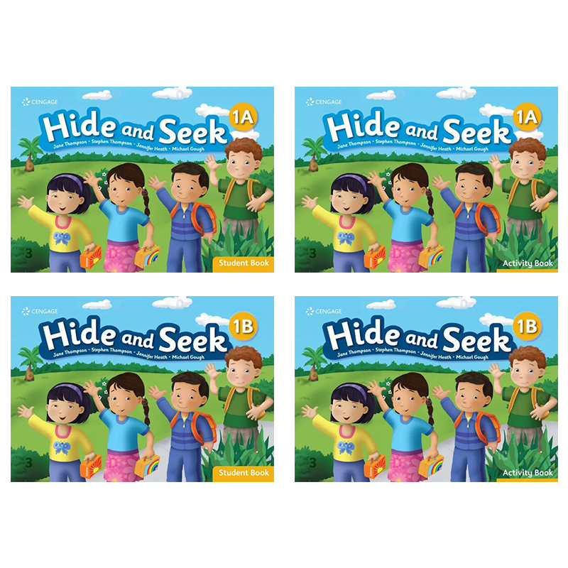 【自营】美国国家地理Hide and seek 1/2/3/A/B级别英文原版零基础3-6岁学前幼儿英语教材语言表达科学艺术培养幼儿园英语_虎窝淘