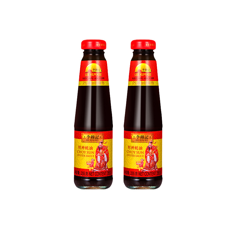 李锦记财神蚝油255g*2瓶装烧烤腌制耗油炒菜勾芡火锅蘸料上等蚝油_虎窝淘