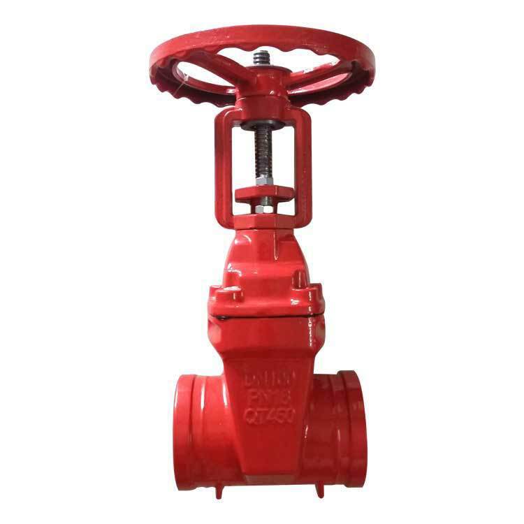长期供应 Z81X-16-DN100沟槽明杆软密封闸阀手动卡箍消防闸阀_虎窝淘