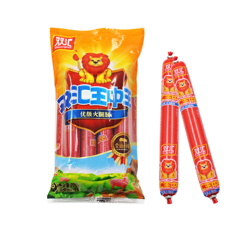 双汇王中王优级火腿肠30g即食香肠煎炸泡面搭档烤肠肉类零食整箱_虎窝淘