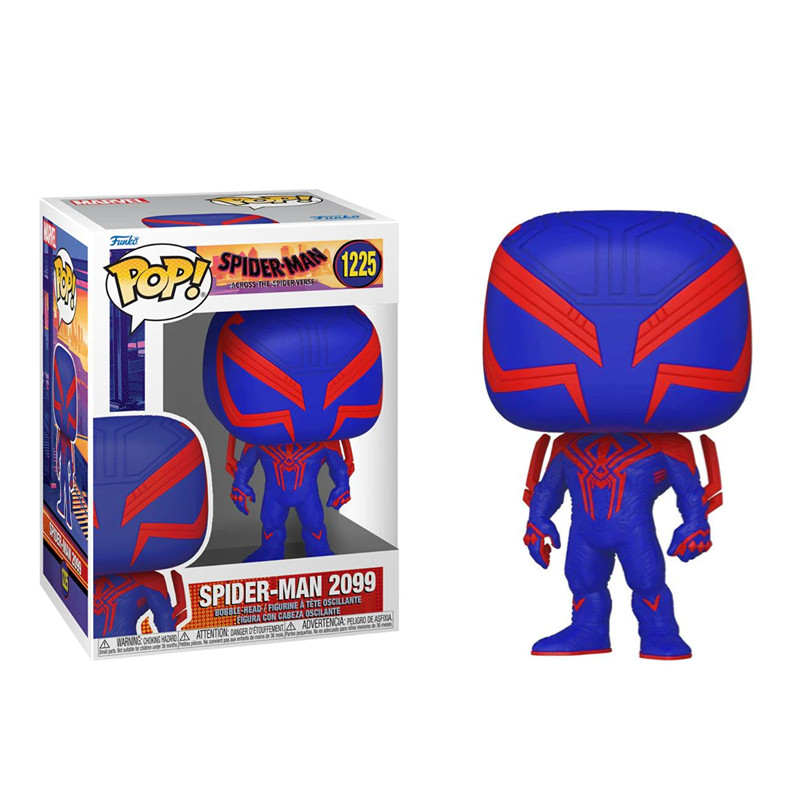 Funko pop蜘蛛侠：平行宇宙2迈尔斯彼得格温猩红2099印度公仔_虎窝淘