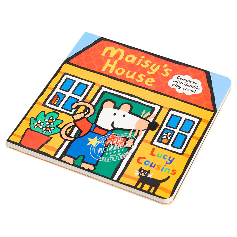预售 Maisy's House: Complete with Durable Play Scene小鼠波波房屋剧场美版低幼亲子启蒙故事绘本 ...