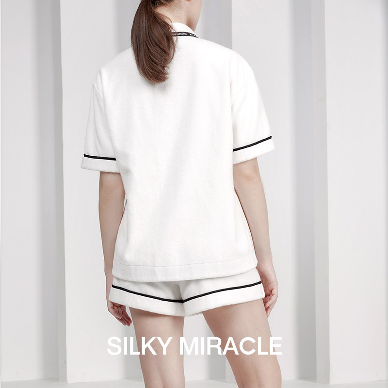 SILKY MIRACLE毛巾睡衣套装CRUISE度假纯棉家居服新款女士_虎窝淘