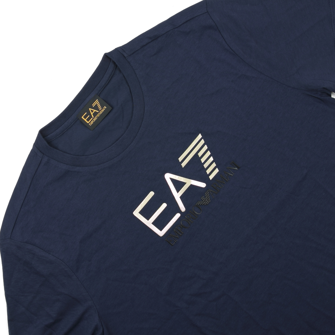 Armani/阿玛尼EA7男士休闲字母LOGO短袖圆领T恤 3LPT24 PJM9Z_虎窝淘