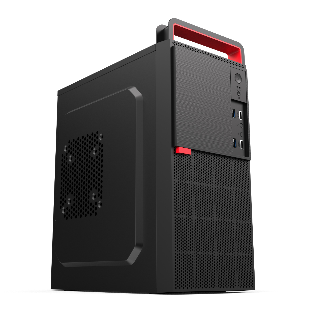 积至EVESKY扬天M3手提迷你机箱电脑机箱台式机商务办公迷你机箱_虎窝淘