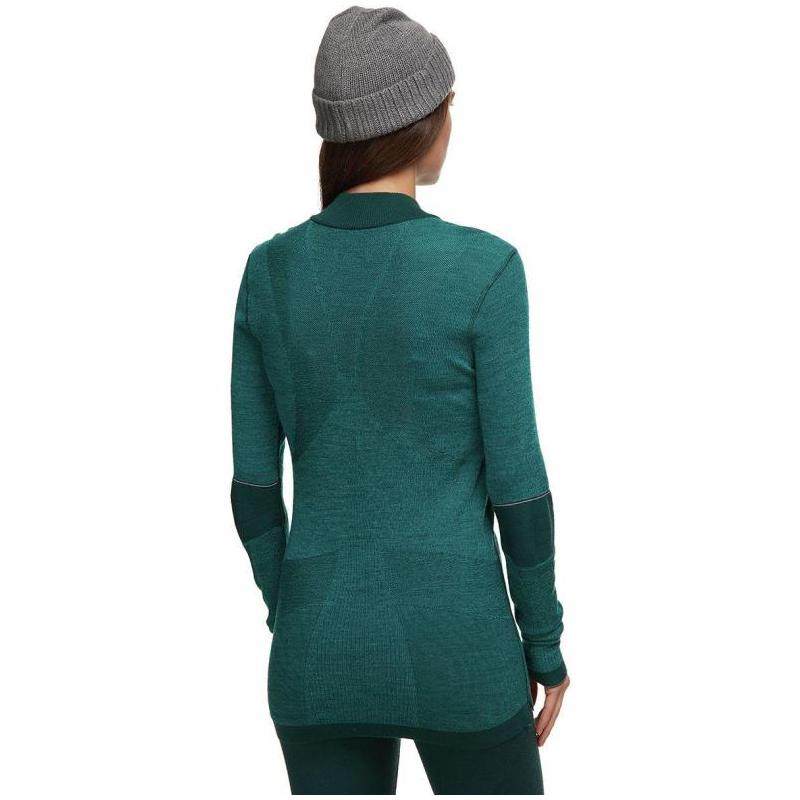 smartwool女子户外T恤长袖拼色半拉链舒适修身美国直邮B1307T_虎窝淘