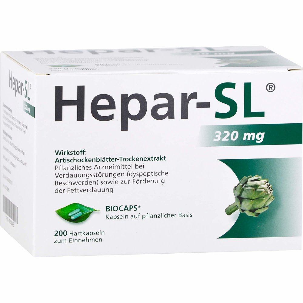 欧洲直邮 3x Hepar-SL 320 mg胶囊200粒用于调理受损的消化功能_虎窝淘