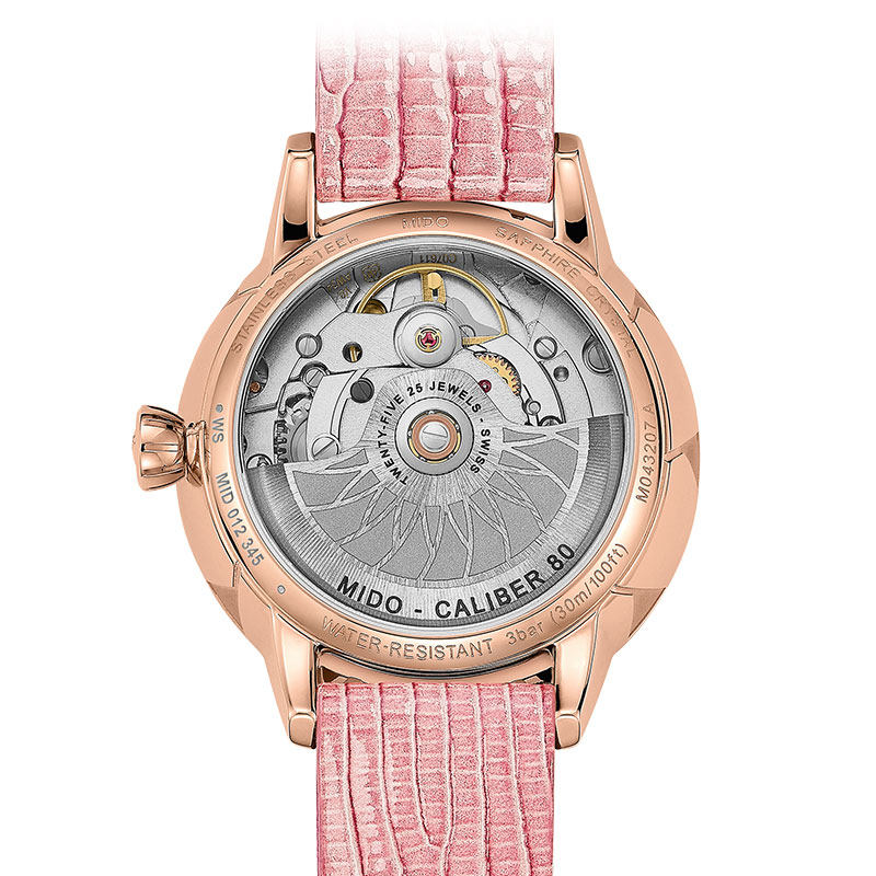 Mido美度花淅女表机械腕表瑞士官方正品M043.207.36.011.00_虎窝淘