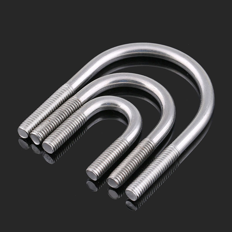 304不锈钢U形螺丝U型卡管固定螺栓U形骑马管卡M6M8*22x27x42x48mm_虎窝淘