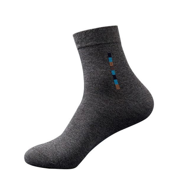 Langsha Socks Men's Mid-calf Pure Cotton Business Casual Socks Four ...