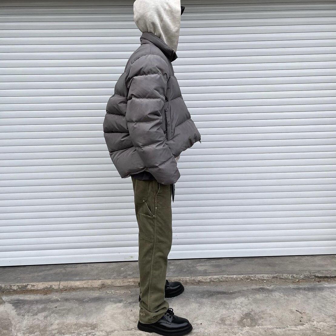 VUJADE 004 KENIJIMA vibe风微喇水洗直筒做旧工装裤宽松休闲长裤_虎窝淘