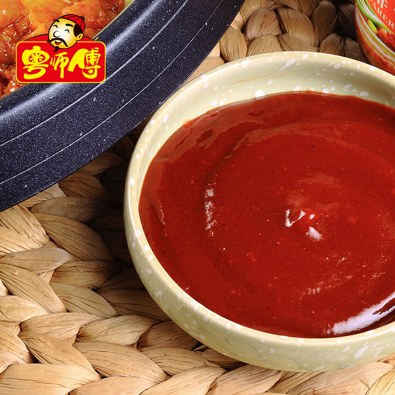 粤师傅排骨酱255g手抓饼专用酱甜面酱披萨酱西餐家用烘培2瓶包邮_虎窝淘