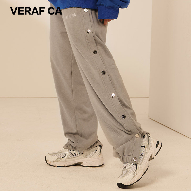 VFC/VERAF CA排扣裤高街春秋ins潮休闲男运动潮牌束脚长裤子运动_虎窝淘