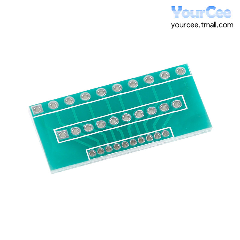 单/双排针PCB转接板 1.27mm/2.0mm/2.54mm间距互转转接板_虎窝淘