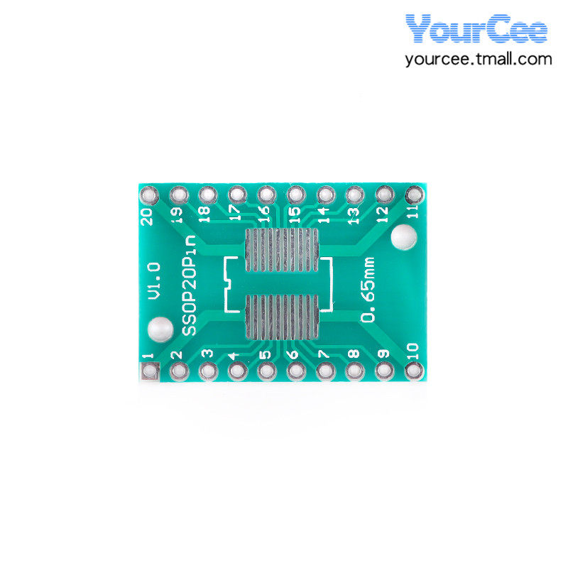 贴片转直插转接板 SOP20/SSOP20/TSSOP20转DIP 0.65/1.27mm 5只_虎窝淘