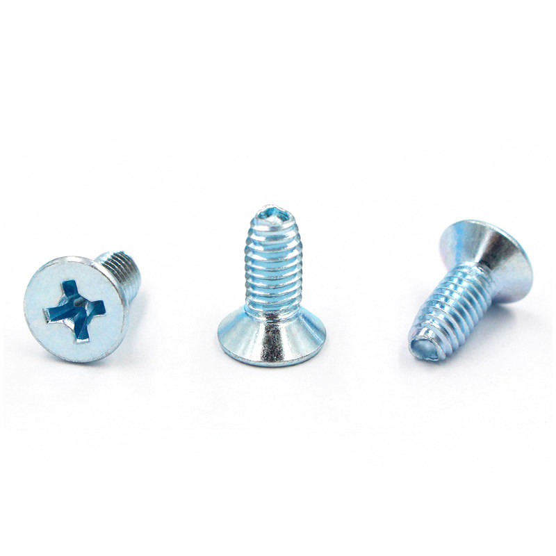 沉头三角自锁螺丝加硬平头三角牙自攻螺钉十字机柜螺丝M3M4M5M6_虎窝淘