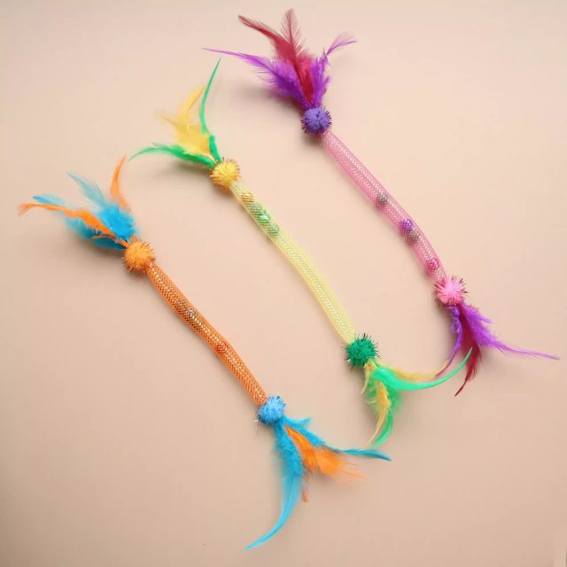 Cat bites elastic rope toy toys, teeth, teeth bites, cat mint teasing ...