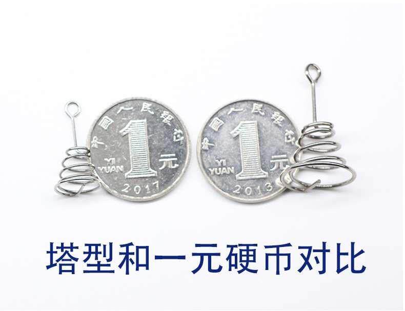 鱼钩小弹黄弹簧钩毛刷套钓鱼钩弹簧小爆炸钩弹簧托饵器渔具配件。_虎窝淘