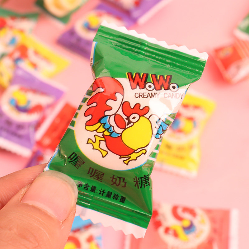 wowo喔喔奶糖佳佳正品网红软糖果小零食休闲婚庆结婚喜糖散装批发_虎窝淘