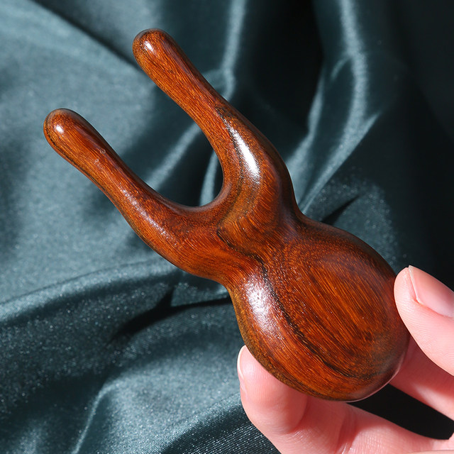 Sandalwood eye massage stick, ear scraping nose bridge massager ...