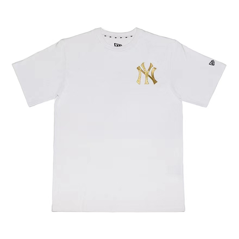 MLB YANKEES春夏男士潮牌洋基队NY刺绣宽松休闲短袖T恤情侣20001_虎窝淘
