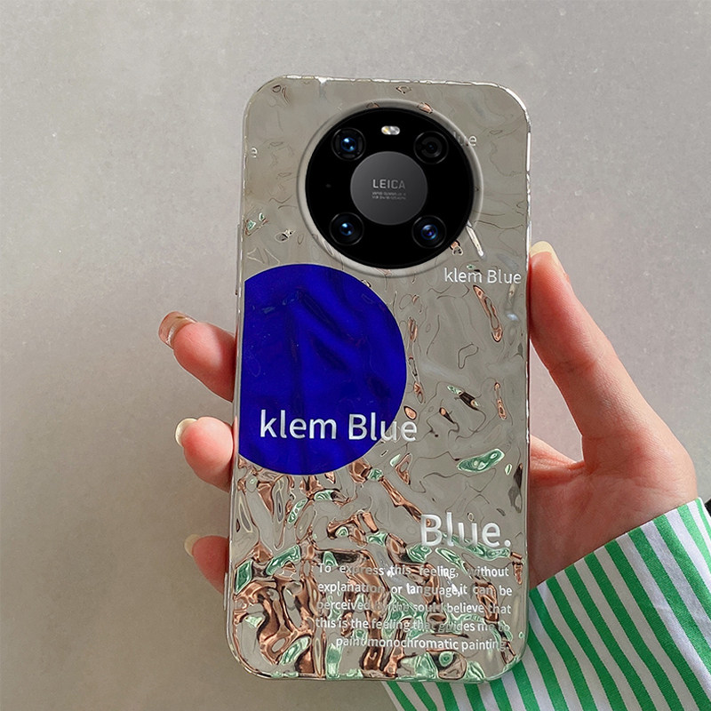 华为mate40pro手机壳褶皱mate30pro保护套mate40全包防摔mate30电镀锡箔纸纹新品男女款超薄mt40软壳个性银色_虎窝淘