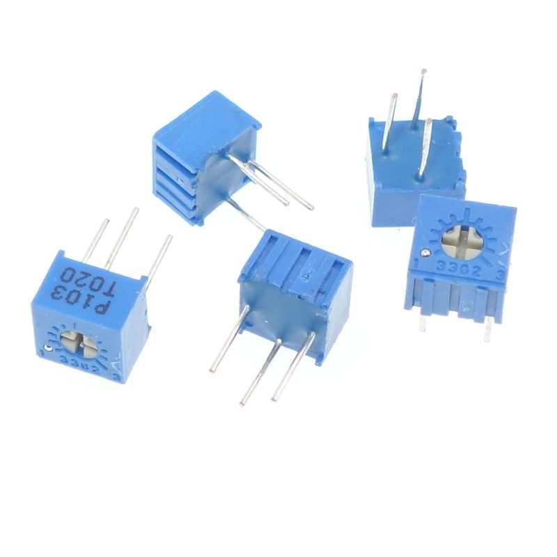 3362电位器 20K欧-P203单圈精密可调电阻顶调 3362P-1-203LF_虎窝淘