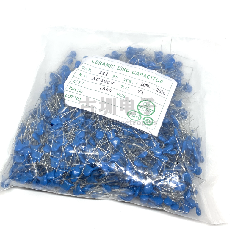 安规电容Y1 JN222M 222M/AC400V 2.2nF脚距10mm 400V222m Y电容_虎窝淘