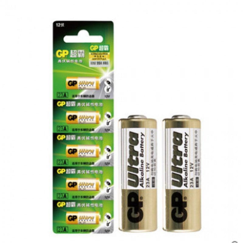 GP/超霸23A 27A 12V电池汽车钥匙车库电动门摇控器无线门铃电池_虎窝淘