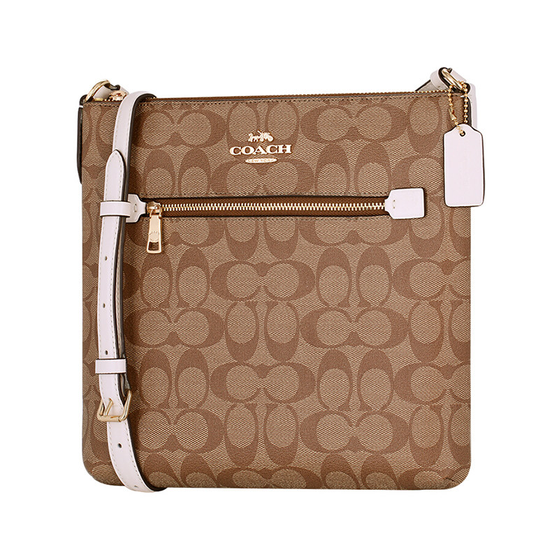 COACH蔻驰女士PVClogo单肩斜跨包C1554通用款女包