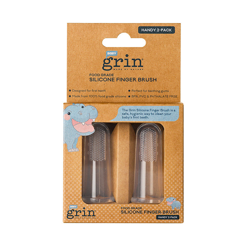 grin婴儿拇指牙刷舌苔刷0岁宝宝乳牙按摩清洁神器透明硅胶安全_虎窝淘