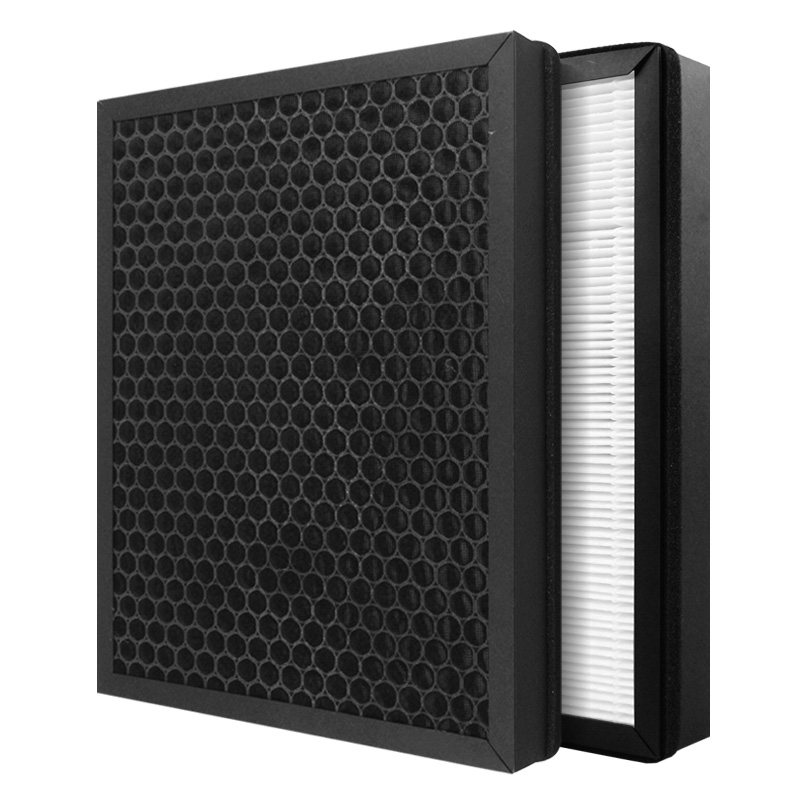 适配海尔空气净化器过滤网KJ177F-HCA配件HEPA+活性炭过滤芯套装_虎窝淘
