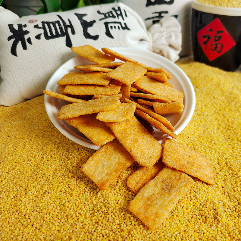 龙山味道小米锅巴240g罐装网红休闲食品酥脆解馋小零食整箱包邮贡_虎窝淘