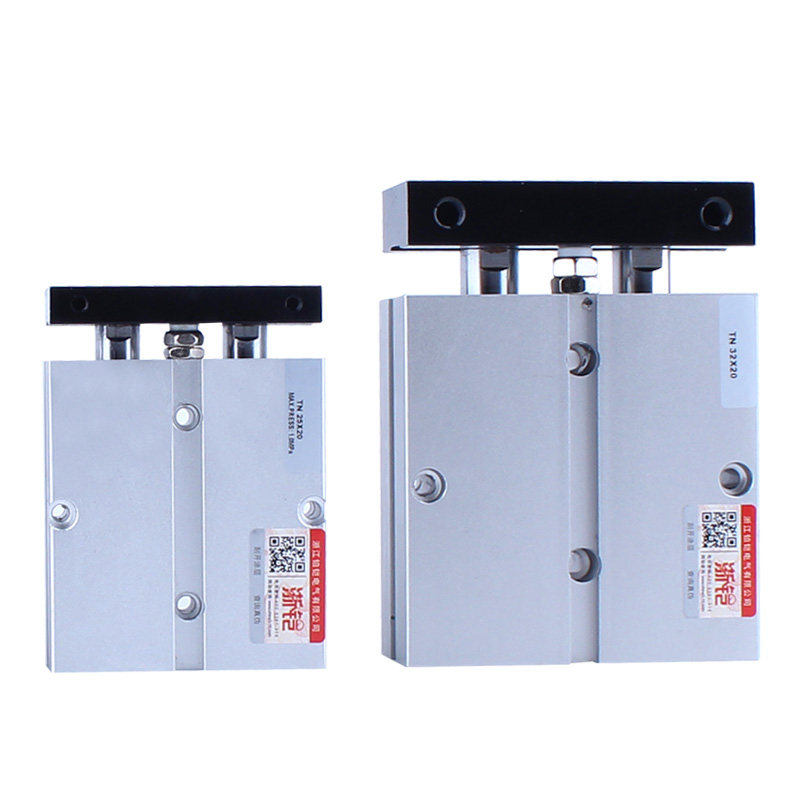 双轴气缸TN25*10/20/30/40/50/70/80/100/200带磁薄型双杆汽缸TDA_虎窝淘