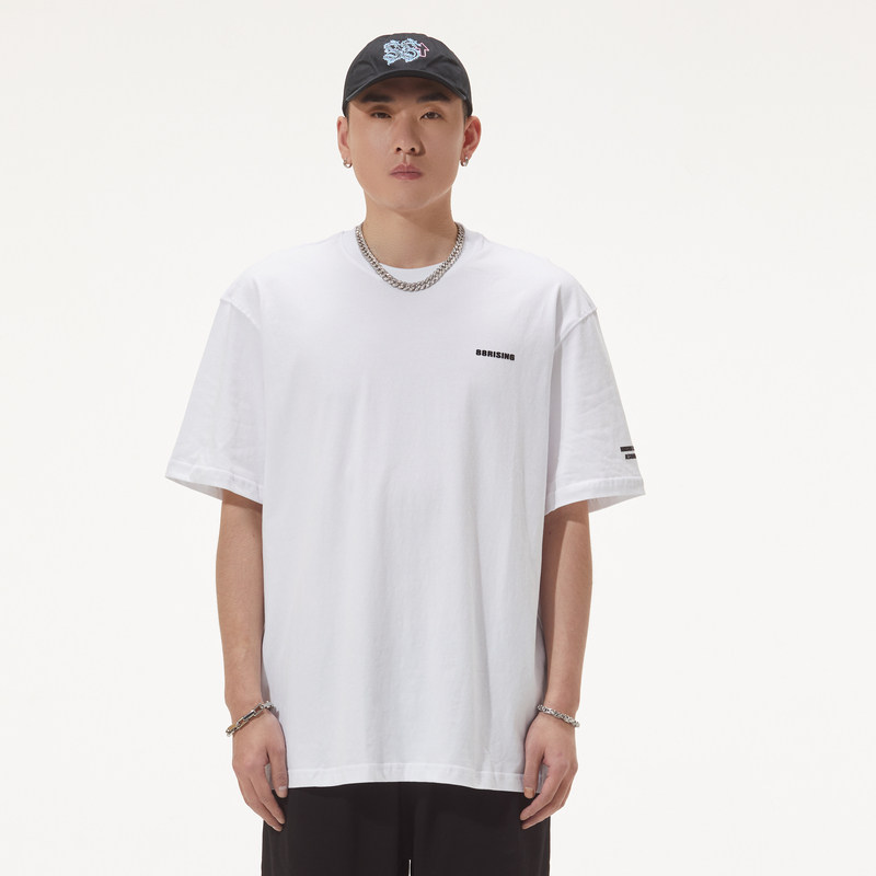 88rising Essentials基础款纯棉黑白短袖T恤男女同款TEE_虎窝淘