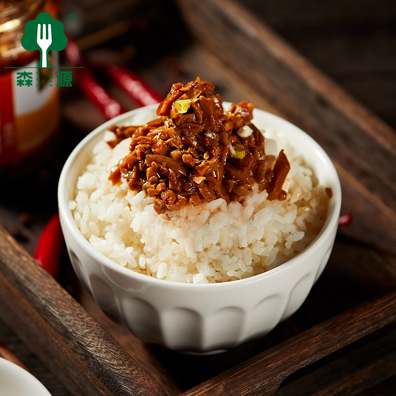 森源蘑菇牛肉酱礼盒168g*6瓶拌面酱拌饭酱下饭酱承德特产_虎窝淘