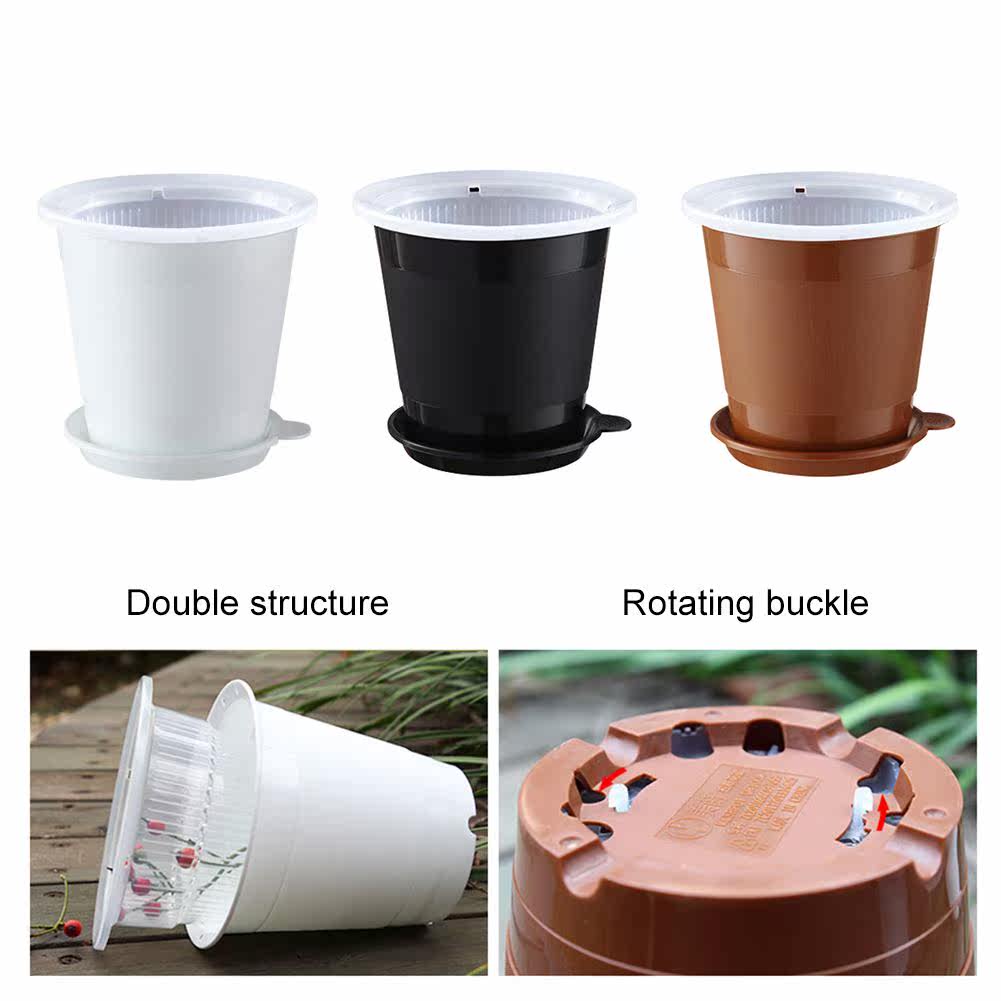 Clear Root Control Mesh Pot Fles Flower Orchid Transparent_虎窝淘