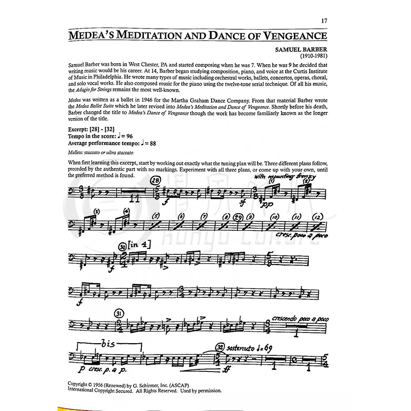 兰迪马克思定音鼓乐队片段练习附CD原版乐谱书 Randy Max orchestral Excerpts for Timpani ...