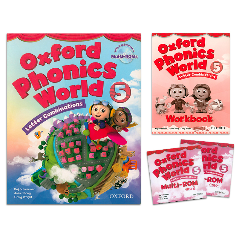 【麦凯思图书】原版进口 Oxford Phonics World 5级别含CD-ROM牛津少儿英语自然拼读发音规则表教材opw_虎窝淘