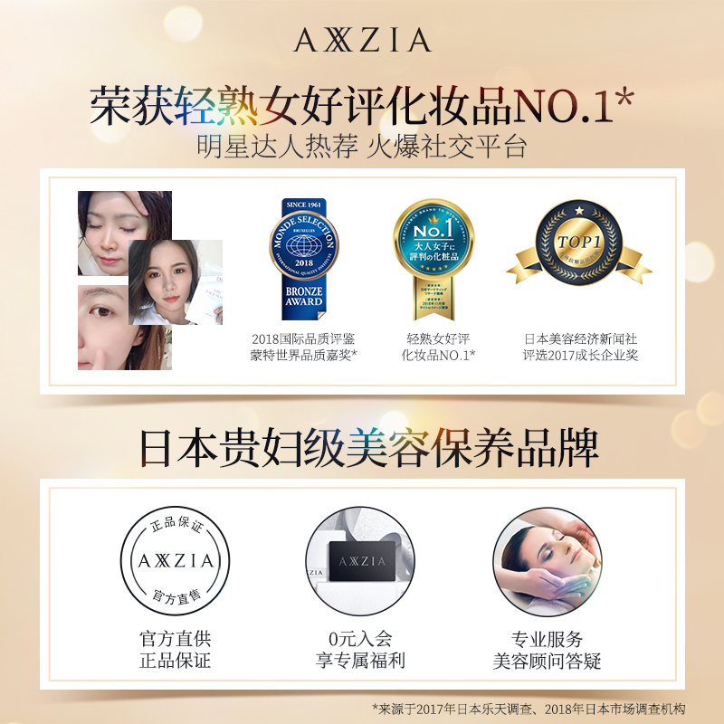 【套装】AXXZIA晓姿4D抗糖眼膜60片+极光面膜7片装补水保湿_虎窝淘