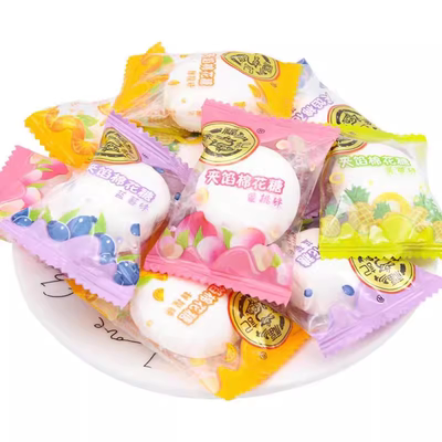 徐福记夹心棉花糖水果味夹馅软糖喜字500g结婚喜糖礼袋糖果零食品