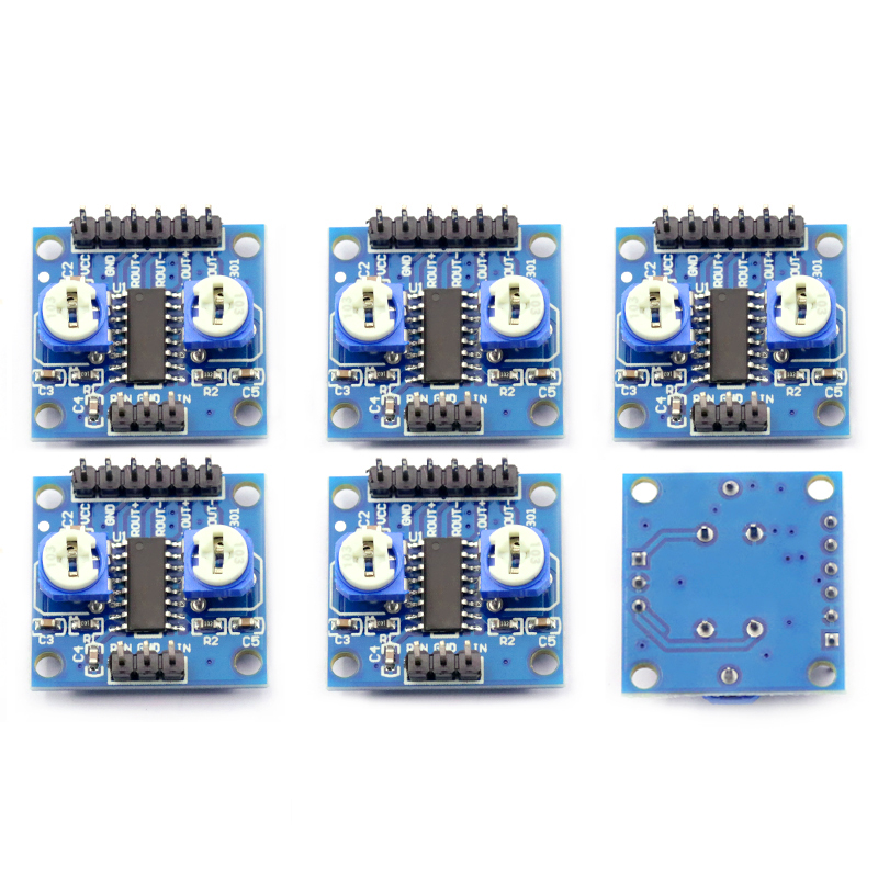 PAM8406数字功放板功放模块 diy 5Wx2立体声无噪音带音量电位器5V_虎窝淘