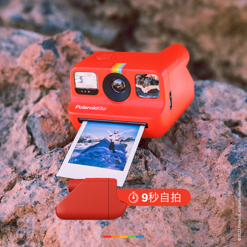 官方PolaroidGo宝丽来拍立得相机红色款胶片相机_虎窝淘