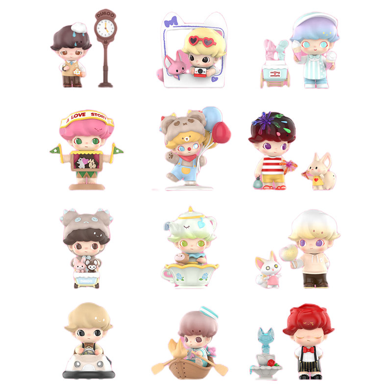 POPMART泡泡玛特 DIMOO约会日系列手办盲盒潮玩摆件情人节礼物_虎窝淘