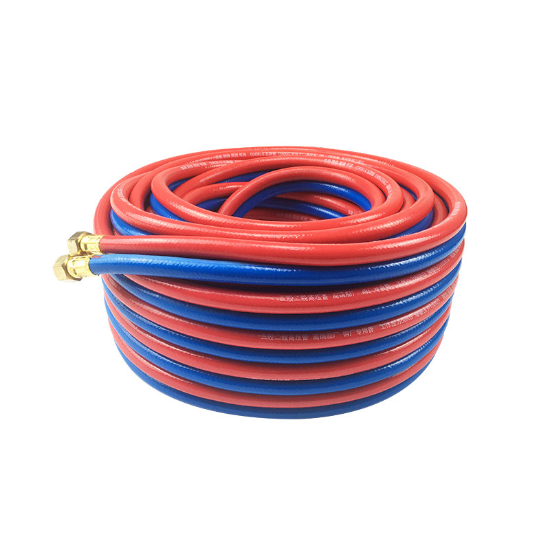 氧气乙炔双色管8mm工业用连体高压氧气管焊割橡塑并联软管煤气管_虎窝淘